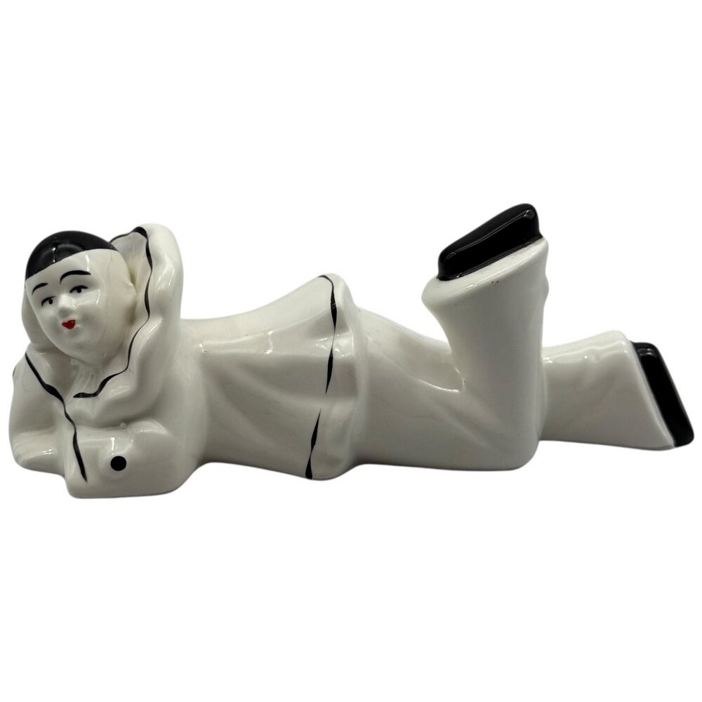 Статуэтка "Пьеро мечтатель", фаянс, роспись, 1950-1960 гг, Европа