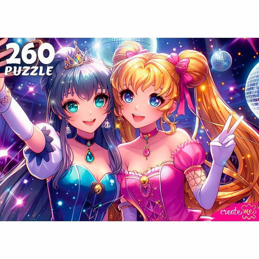Пазлы 260 элементов "Аниме-девушки на дискотеке"