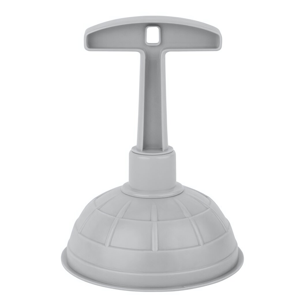 Вантуз «Disco» с усиленной ручкой, 125 мм, серебристый, для эффективной прочистки труб