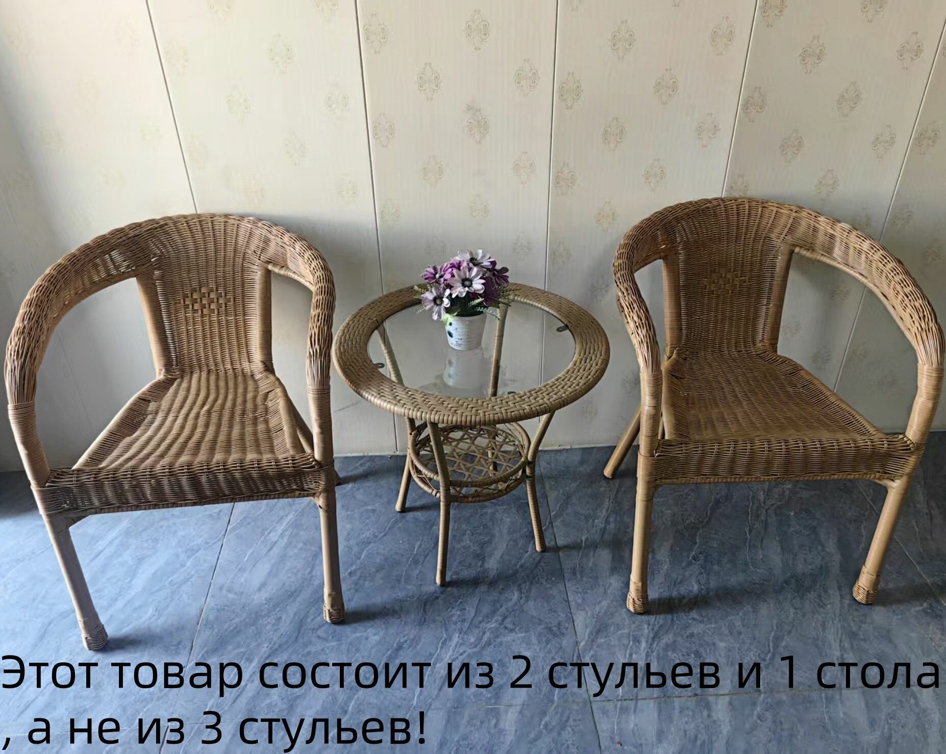 2 садовых стула, 1 стол12
