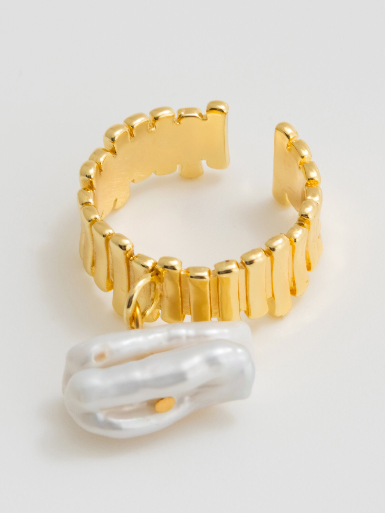 Кольцо-кулон, жемчуг пресноводный культивированный, жемчуг культивированный