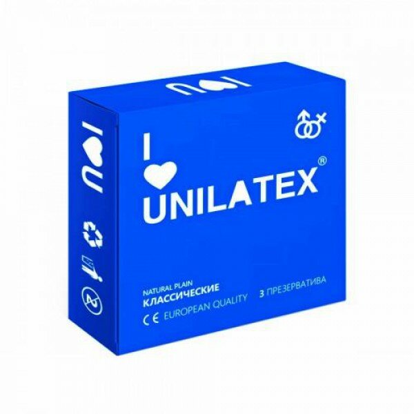 Презервативы UNILATEX NATURAL PLAIN 3 шт