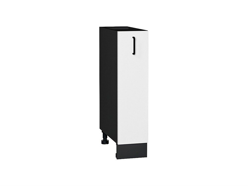 VVT Шкаф нижний бутылочница Лофт Graphite, Super White, 200 В*Ш*Г 816*200*480, фасад МДФ Super White, корпус Graphite Super White