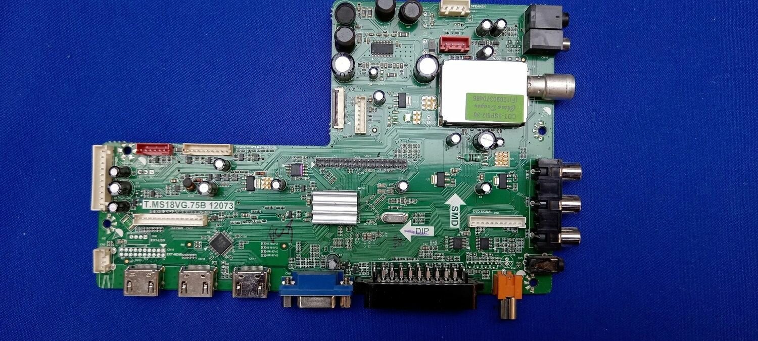 T. MS18VG.75B 12073 Panel T320XW06. V5 для Les-32V01M Lcd Телевизор Основная плата (Main Board) арт. 12389