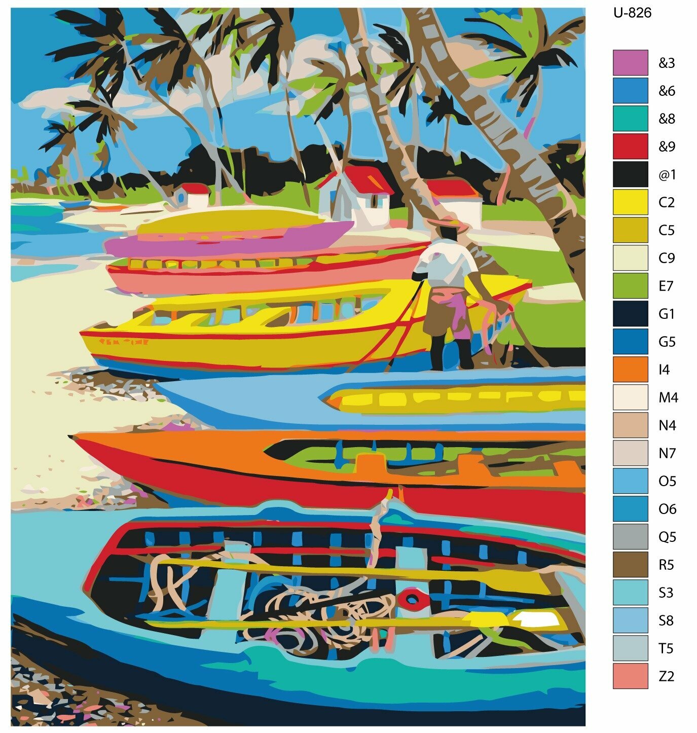 Картина по номерам BRUSHES-PAINTS "Мексика" U-826 40x50 см