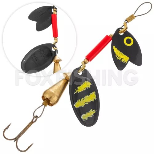 Блесна вращающиеся Mepps Tandem Trout №0 3,5 гр Black/Yellow
