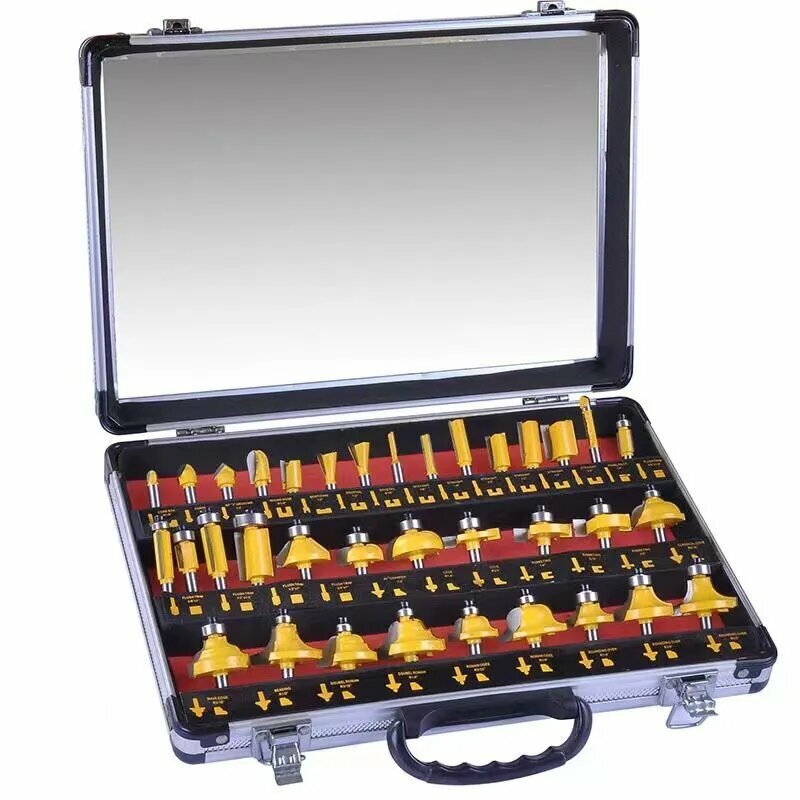 KNOW EASY-Характеристики: Набор фрез по дереву хвостовик 6мм (24 предметов)