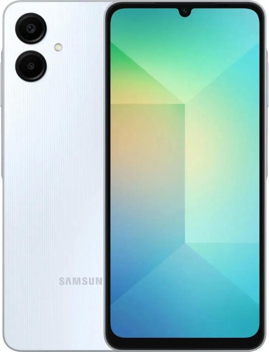 Смартфон Samsung Galaxy A06, 6/128Gb, MediaTek Helio G85, Light Blue (Голубой)