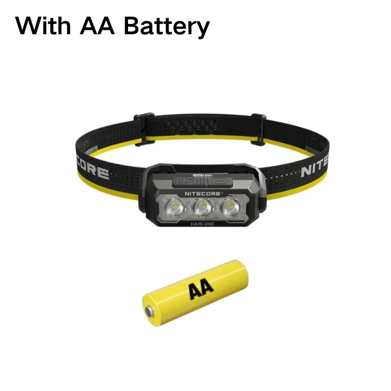 NITECORE HA15 UHE налобный фонарь 400 люмен AA Battrey