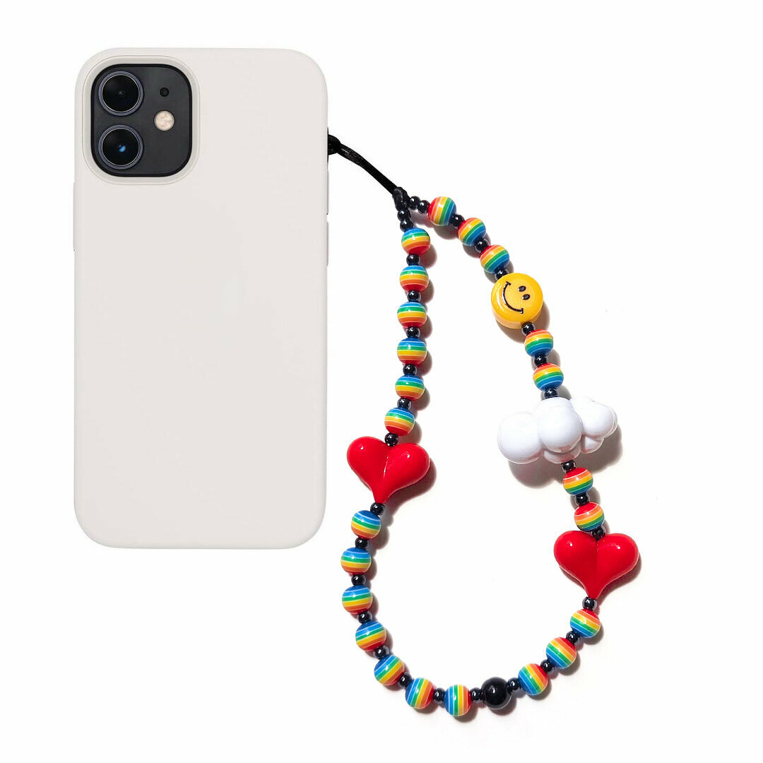 Цепочка для мобильного телефона KKBEAD Baiyun love, с подвеской, из бисера