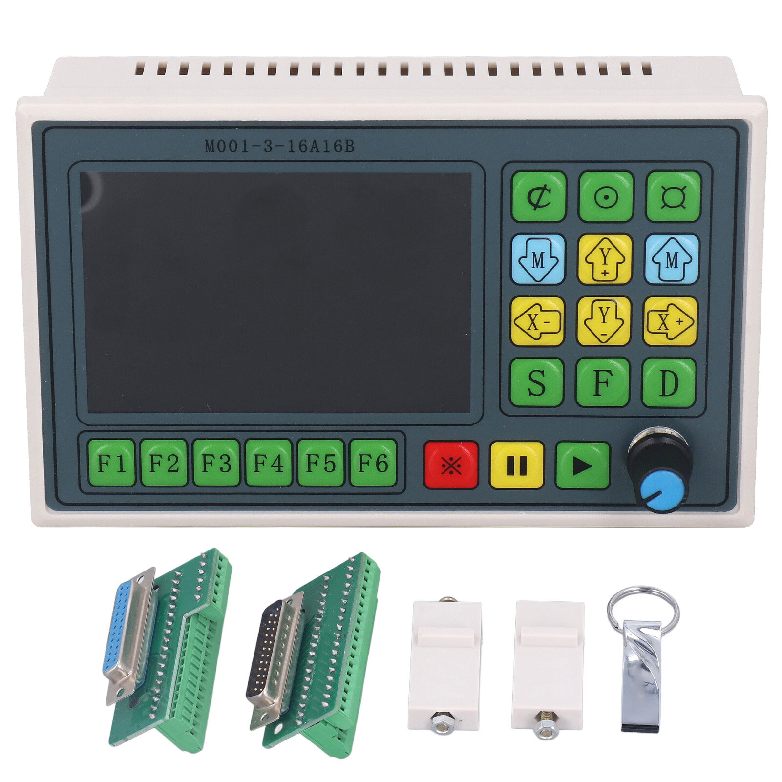 CNC Motion Controller System 3 Axes Servo Stepper Motor Driver Offline Controller for Mach3 Motion C