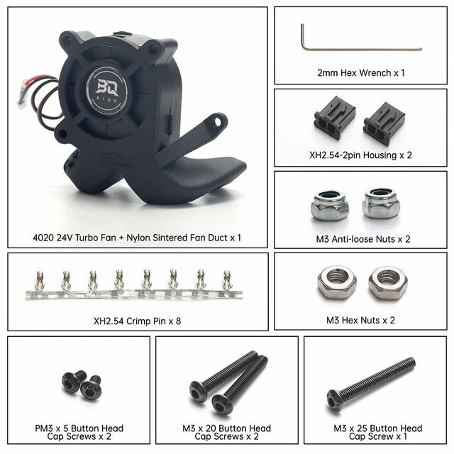 BIQU Экструдер для 3D-принтера Only Nylon Fan Duct