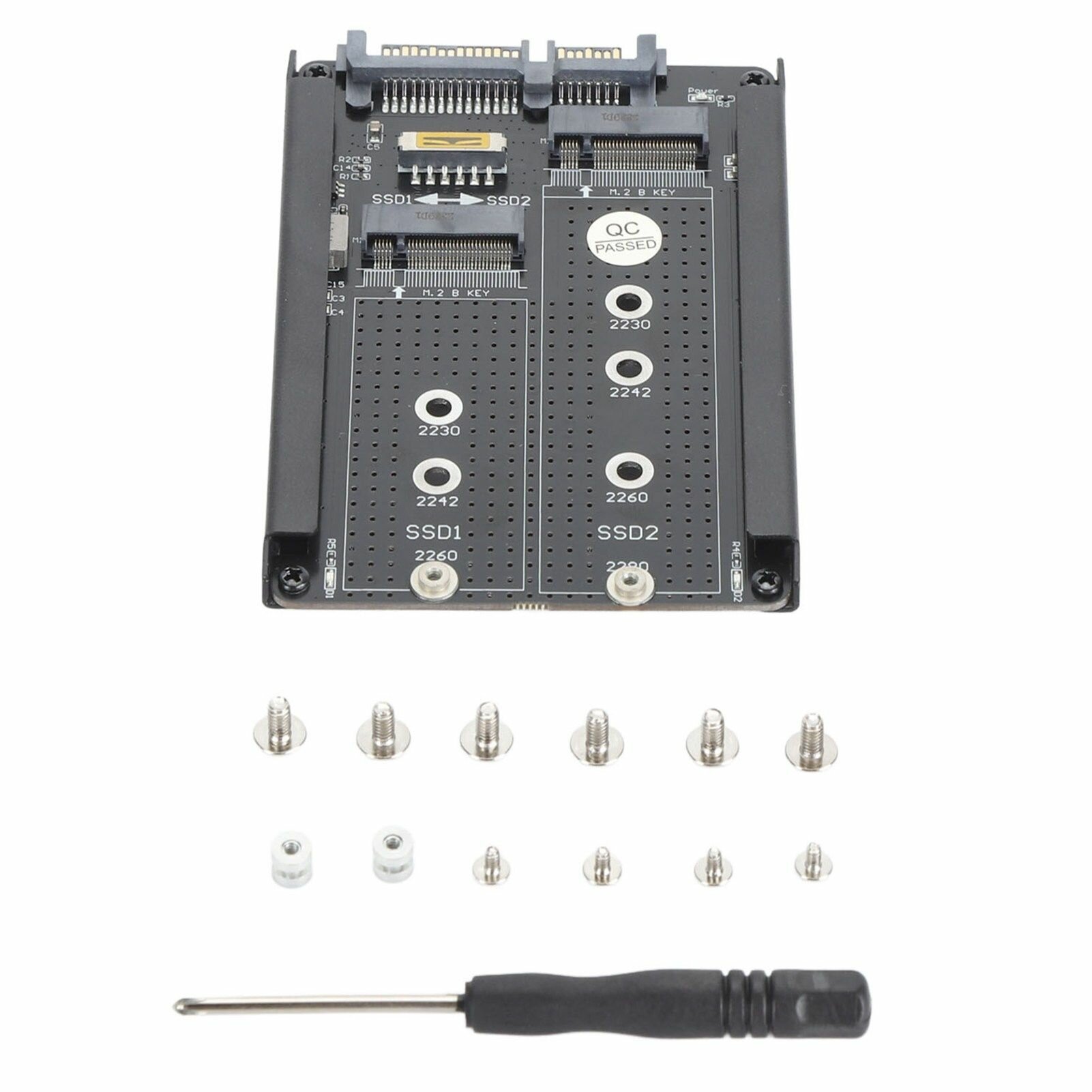 Адаптер Dual M.2 NGFF B+M Key to 2.5" SATA