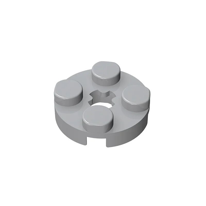 Серые круглые строительные блоки LEGO 10PCS 4032