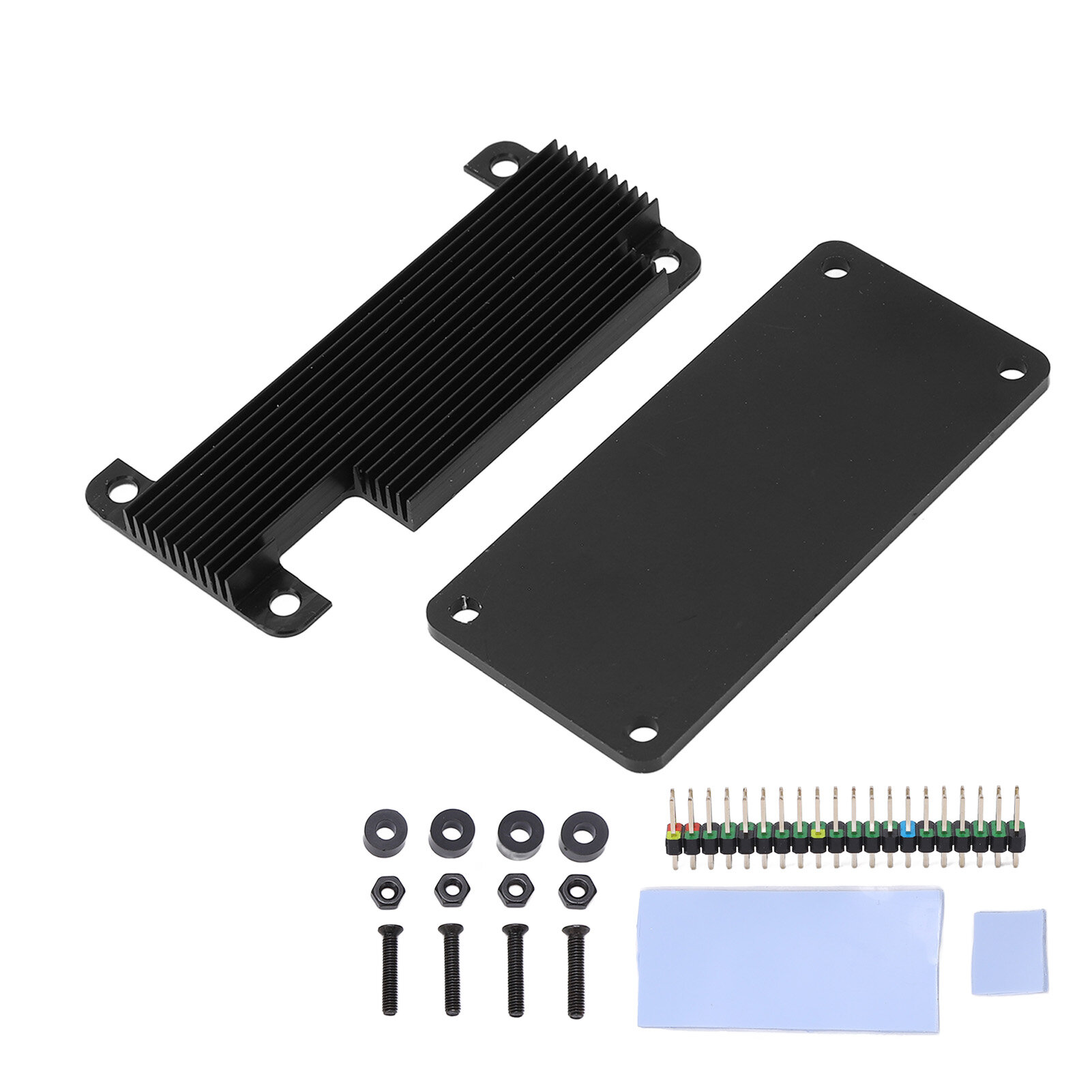 Черный защитный корпус для Raspberry Pi Zero 2W