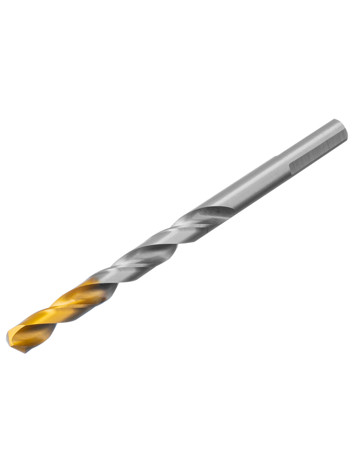 Сверло по металлу спиральное Denzel Golden Tip, 7 x 109мм, 3-гр. хвостовик, сталь Р6М5, нитридтитановое покрытие, 718237