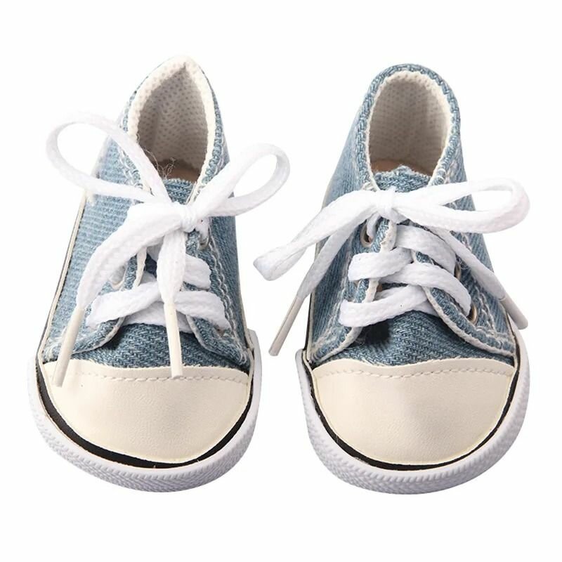 BJD Кеды для кукол, длина подошвы 7,5 см, Ковбойский синий Обувь для кукол