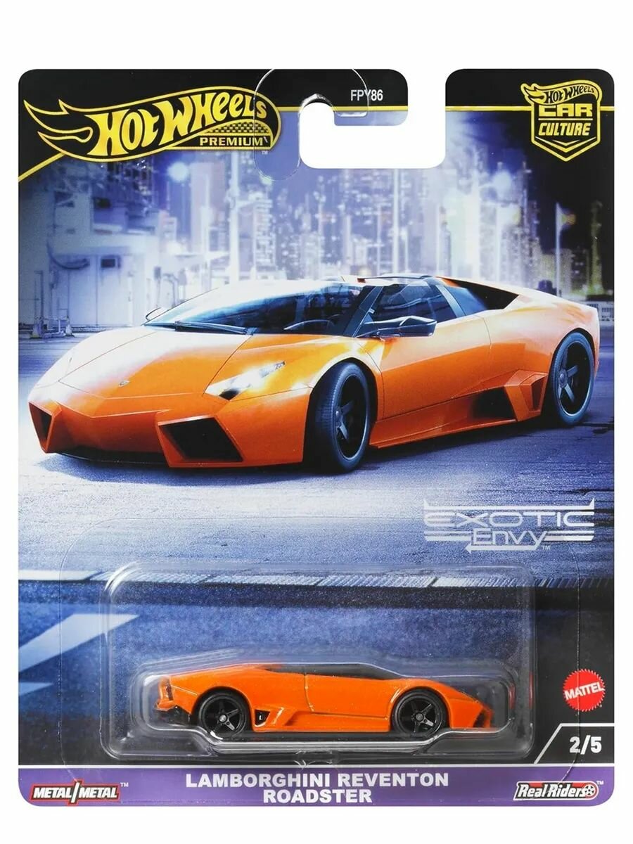 HKC76 Hot Wheels Premium Car Culture машинка металлическая игрушка коллекционная масштабная модель премиальная Lamborghini Reventon Roadster