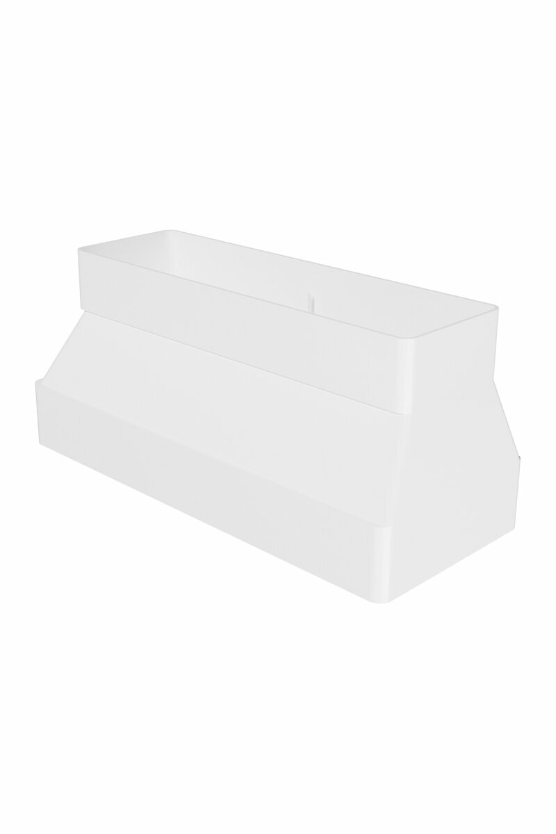 Редуктор РПП 90х220 эксцентриковый 60х204 пластик ERA, белый