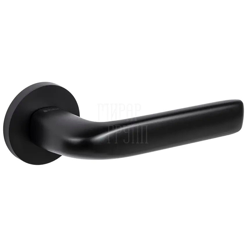 Дверная ручка на круглой розетке Fuaro (Фуаро) "PRIDE" K. SLR52 черный