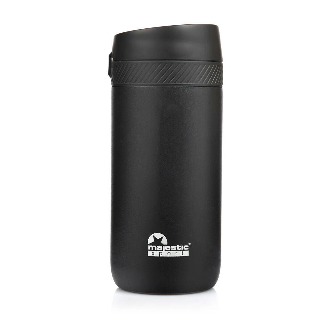 Decathlon Термокружка Majestic Sport Nord 420 мл, с автоматической крышкой, с двойными стенками, черная