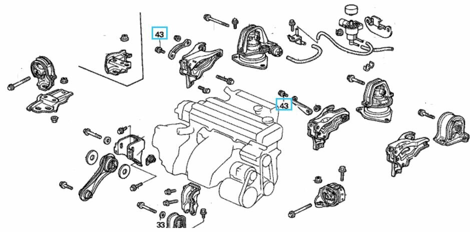 Болт с фланцем 10х20; Артикул Honda/Acura: 957011002008 (Оригинал)
