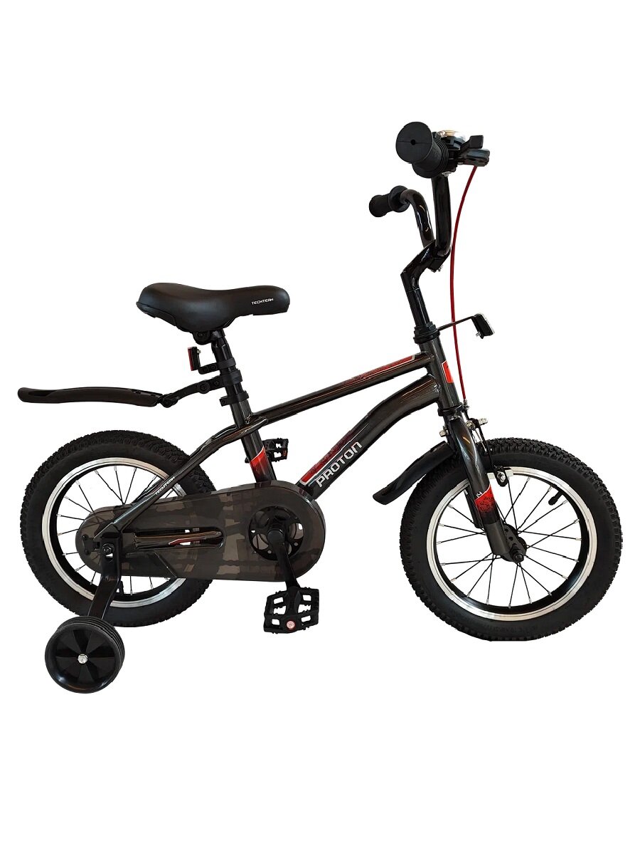 Велосипед детский Tech Team Proton 18" черный black (сталь)