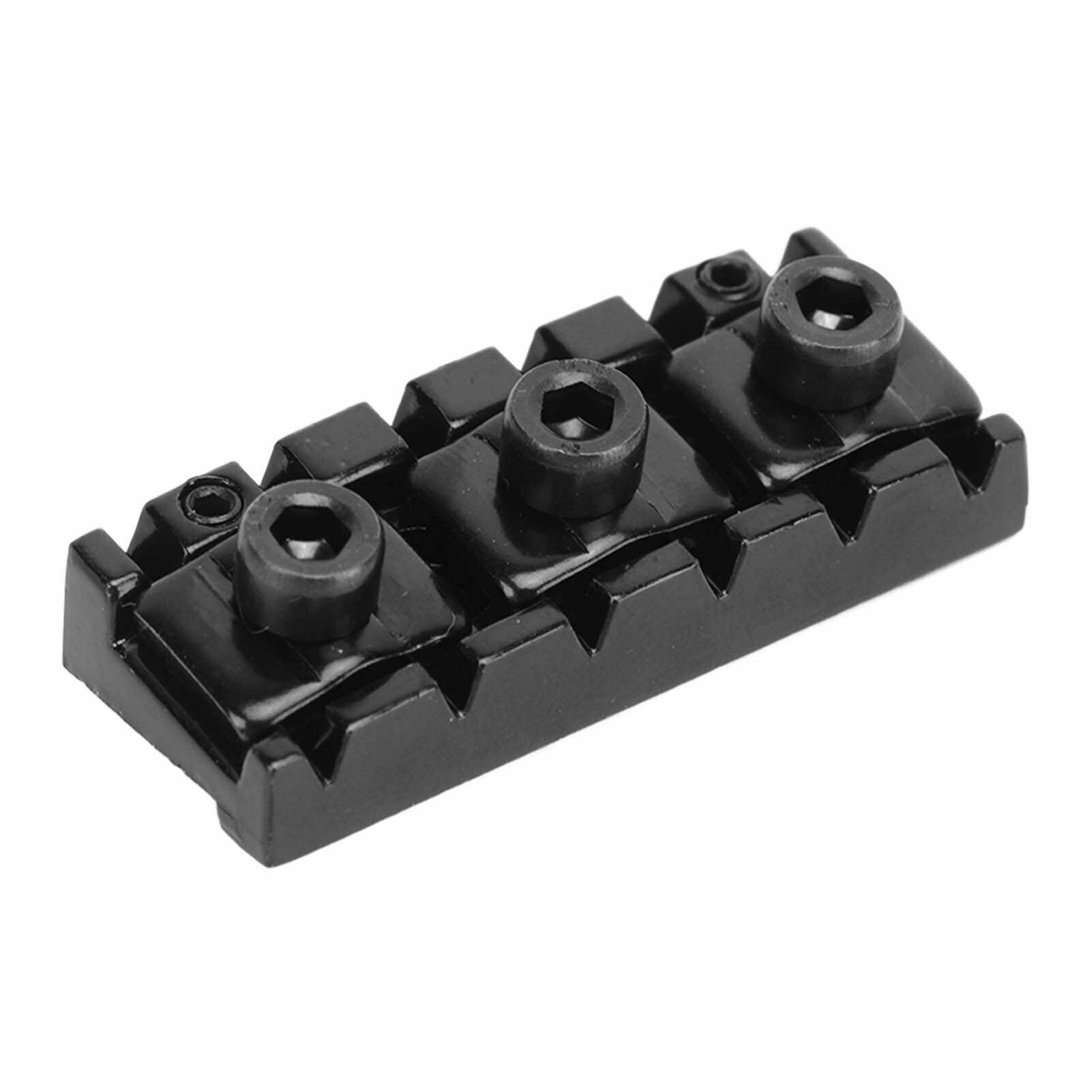 7-струнная фиксирующая гайка для струн электрогитары, регулирующая высоту, фиксирующая гайка для электрогитары 42,5 мм, черная