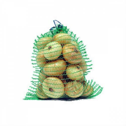 Сетка овощная с завязками и ручкой 20шт (30х47 см, до 8 кг) зеленая