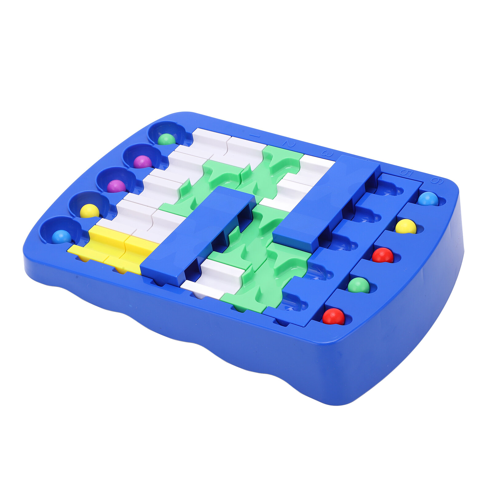 Игровая доска для детей Логическая лабиринтная мячом игра с бусинками для тренировки пути пазл для мозга образовательная игрушка для возрастов 3+, материал ABS, вес 567г, 1 лабиринт, 30 деталей для сборки, 10 мячей, 1 стикер, 1 руководство, цвет как на