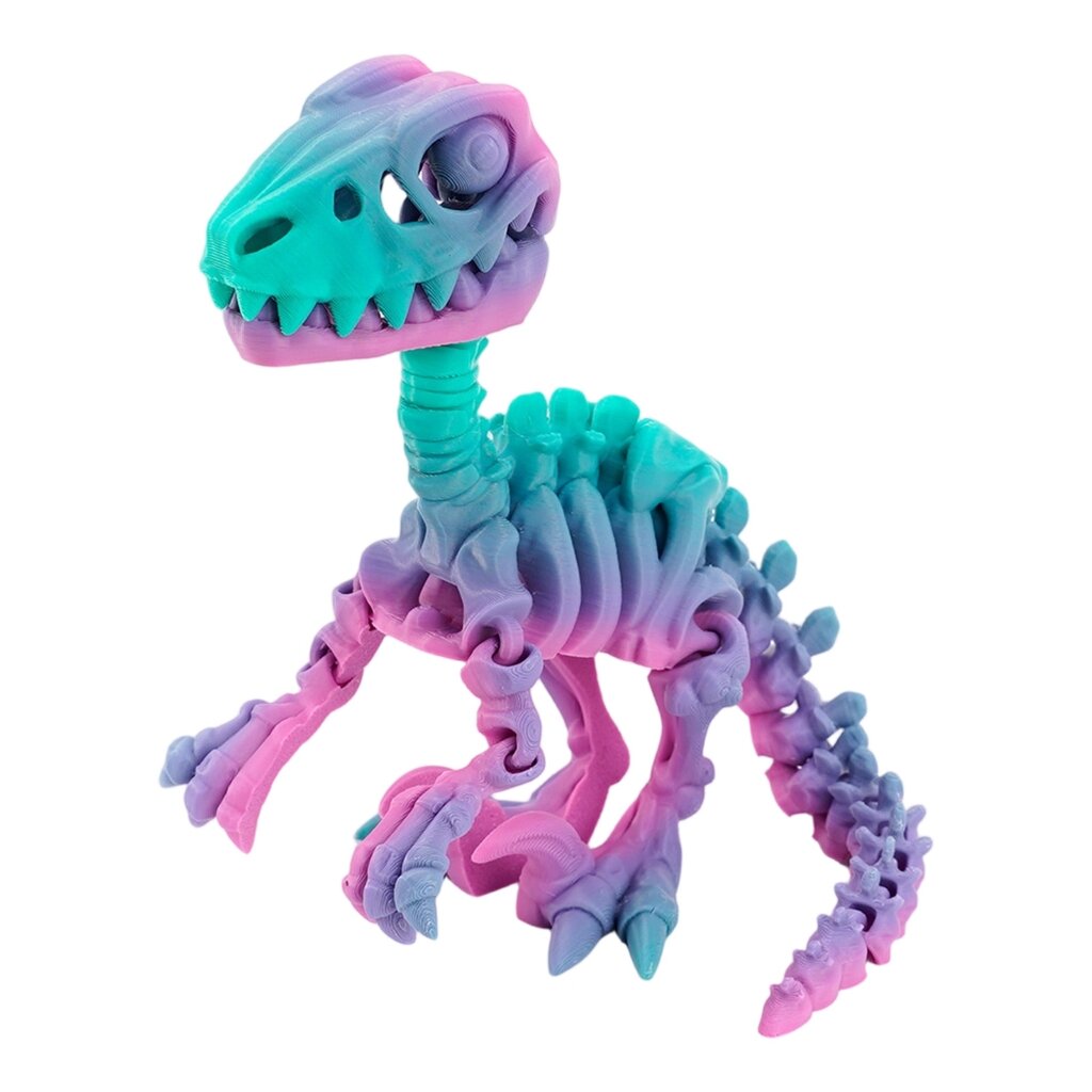 Фигурка скелета хищников с гибким суставом, 3D-печать декоров для статуэток динозавров