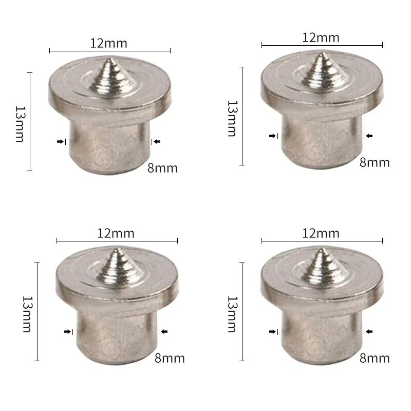 4 шт. центры для сверления 12x13x8 мм, Цвет: 8mm-4pcs