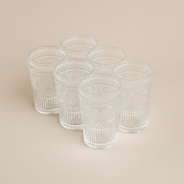 Набор стаканов SL Home Ларго , 400 мл, 8 13 см, стекло, прозрачный