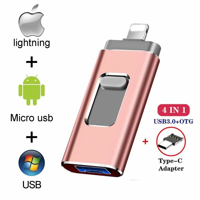 USB3.0 Флэш драйв,1 ТБ, розовый