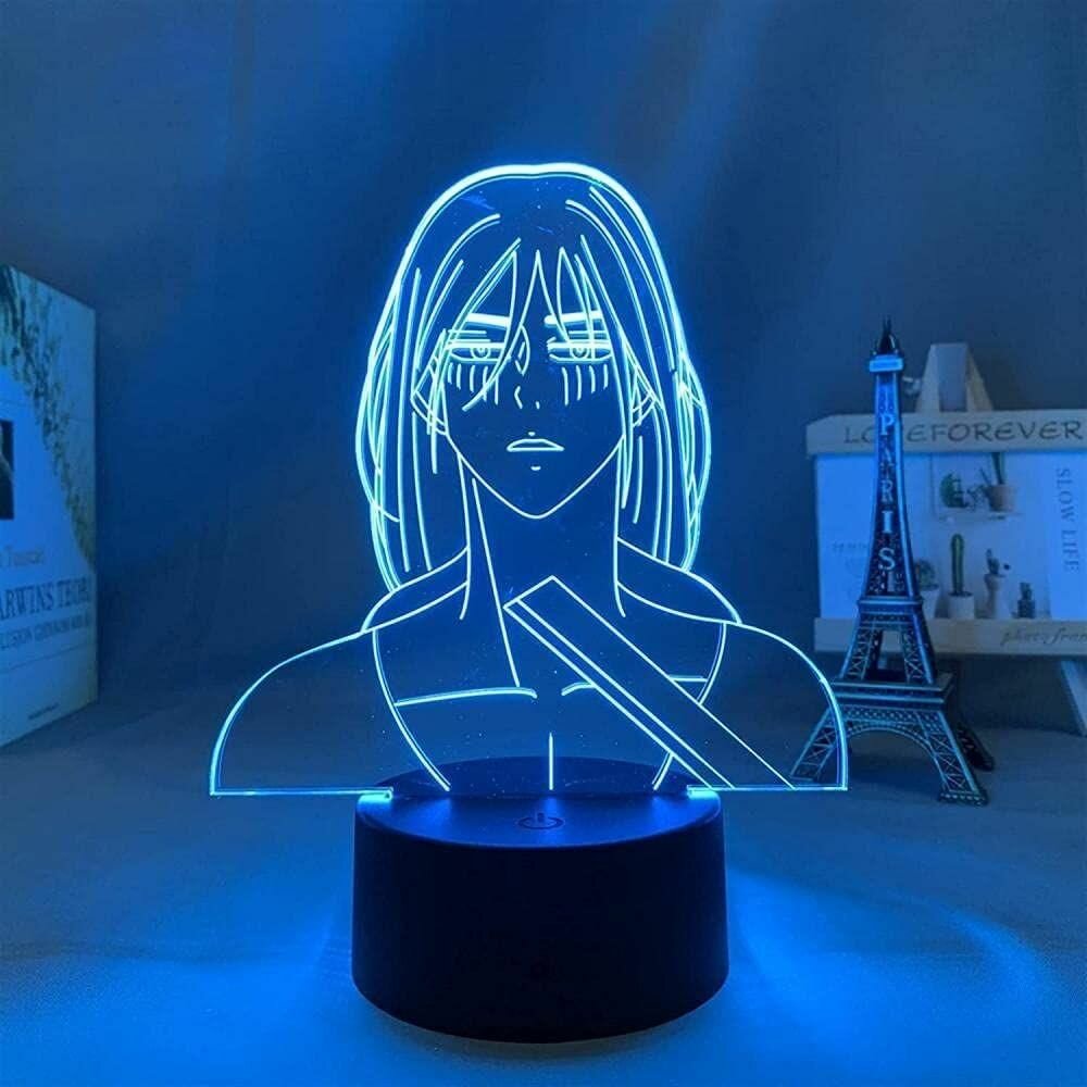 Детский 3D светильник-ночник, Аниме Атака на Титана Ночь Леви Акермана, 16 цветовых вариаций