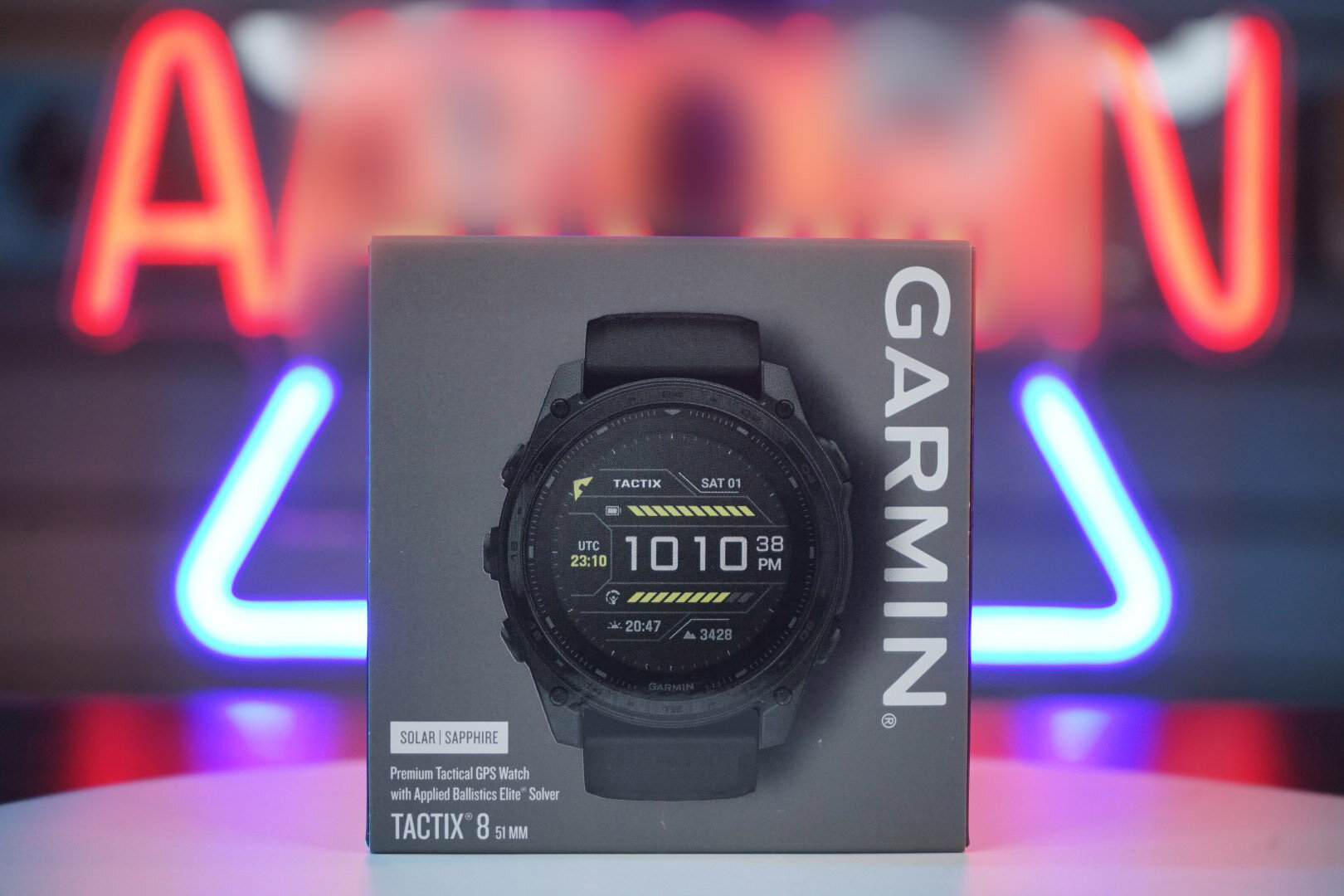 Garmin Tactix 8 – 51 mm Solar Elite Includes Applied Ballistics Elite Solver