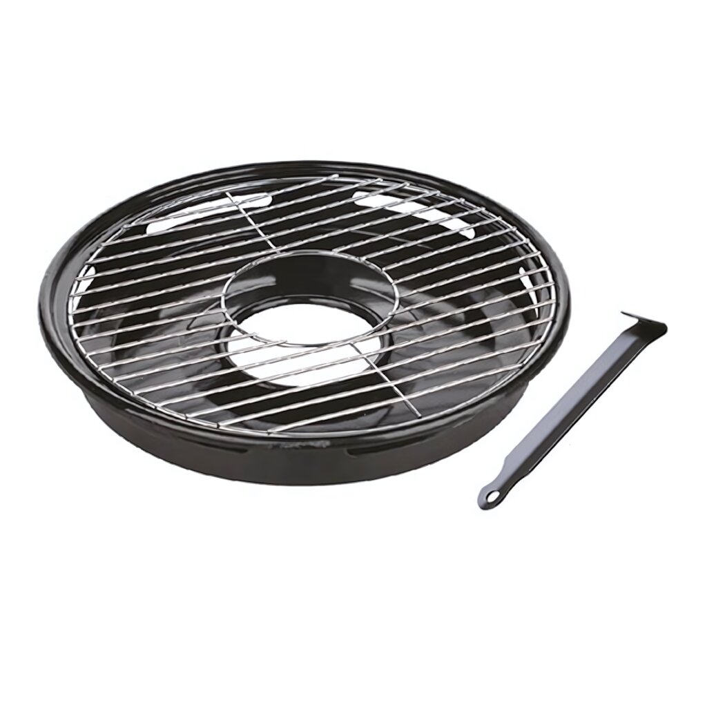 Сковорода гриль «Mercury» с съемной ручкой и мраморным покрытием, 32 см, углеродистая сталь