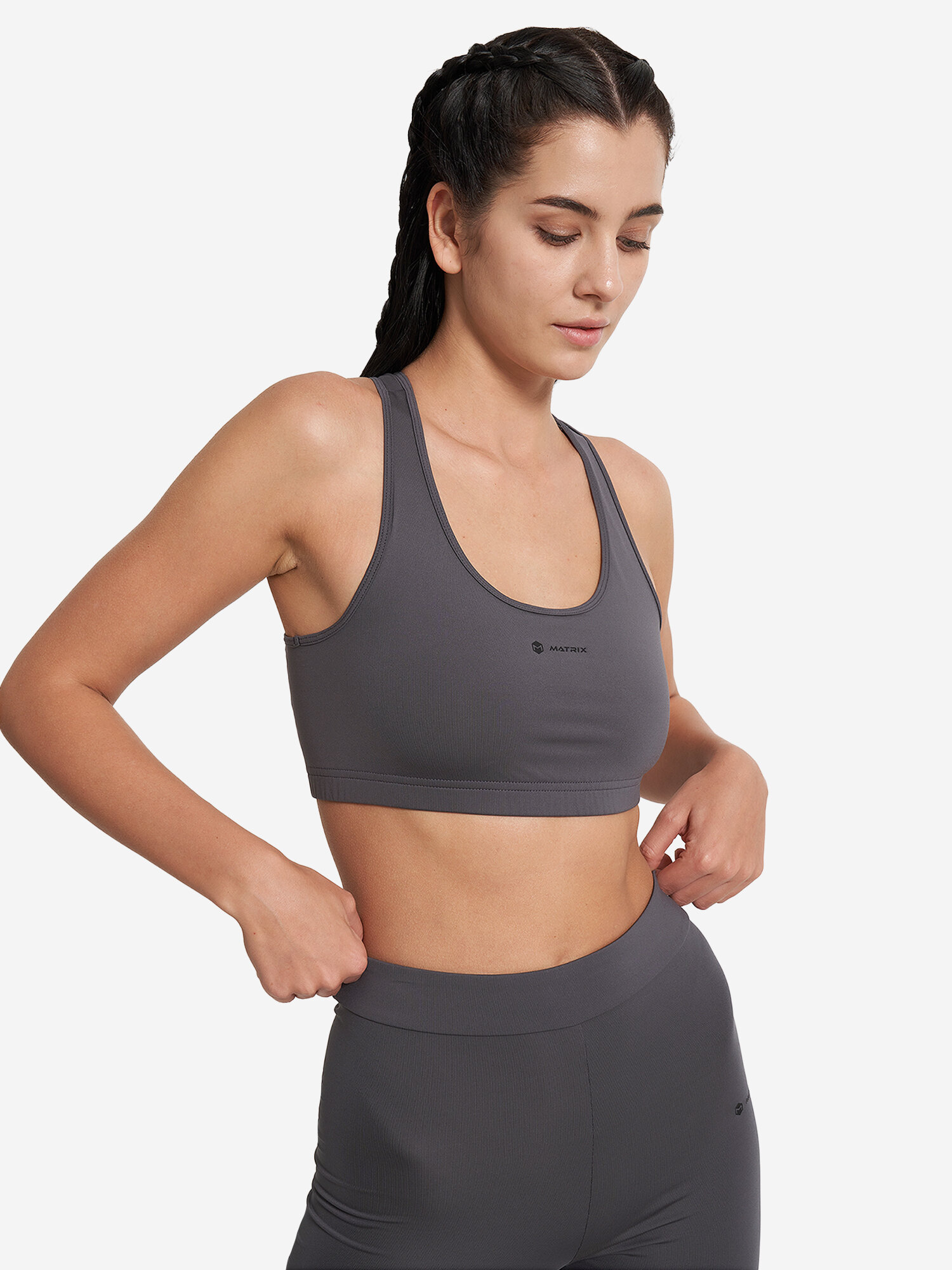 Топ спортивный MATRIX SPORT MPF Sports bras Light support, размер 46, серый — фото 1
