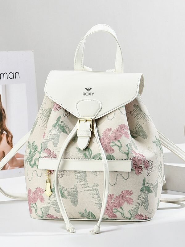 ROXY 2025 Новая модная тенденция женский рюкзак, Высококачественный вышитый рюкзак**