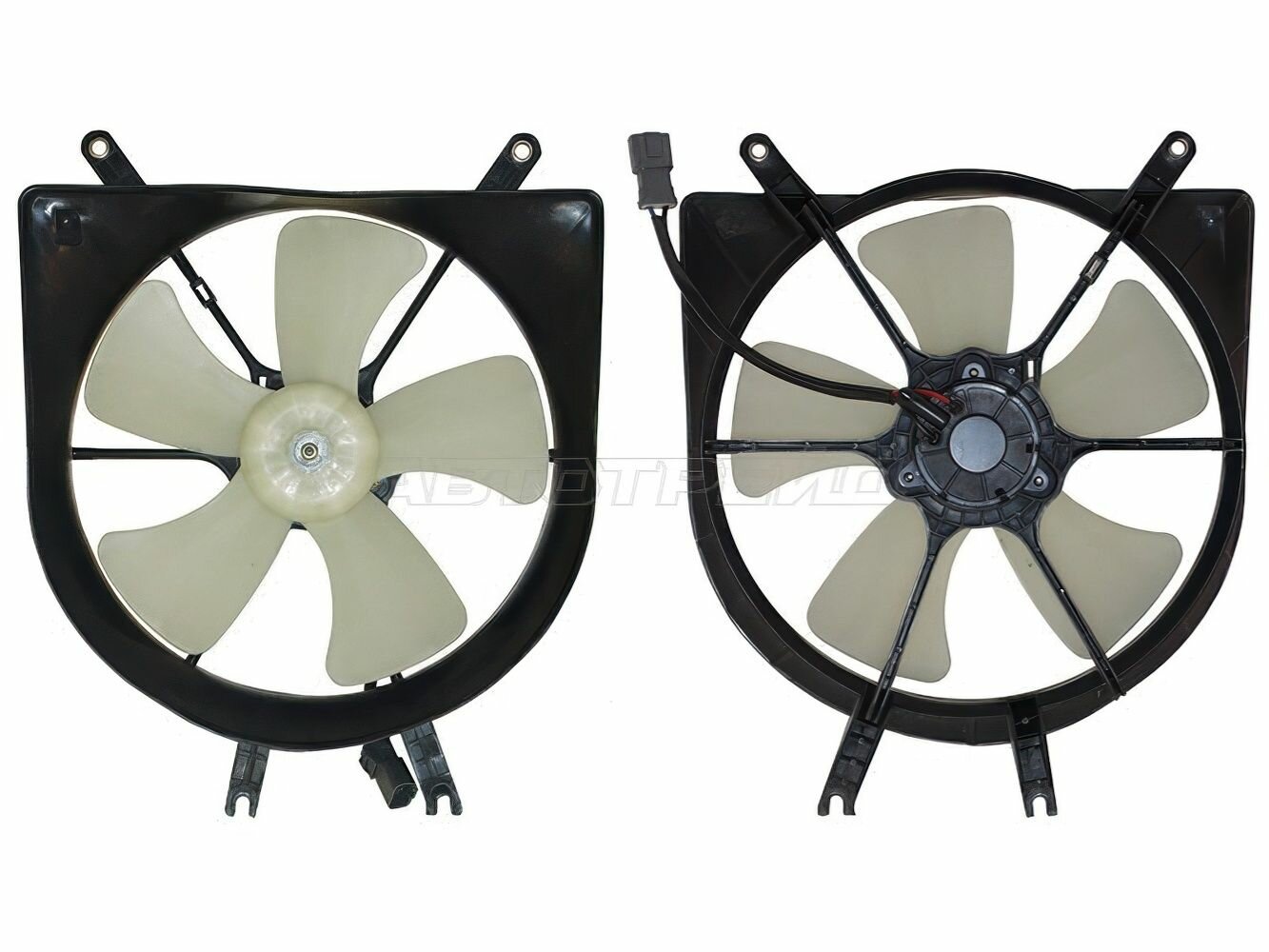 Диффузор радиатора в сборе для Хонда Капа, Цивик, Шр-В, Интегра, Степ Вегн арт STHD072010 SAT