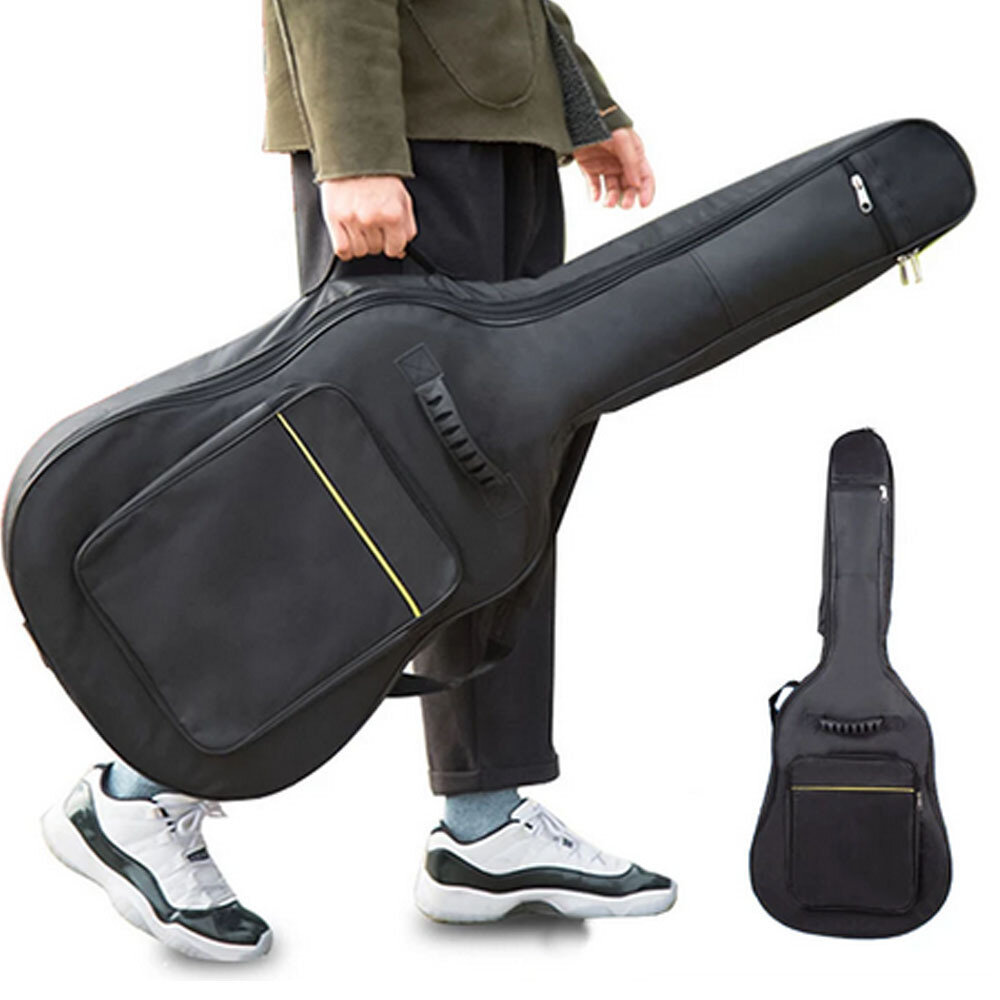 Чехол для гитары "Music", водонепроницаемый, 600d Oxford Fabric, черный, 90x48x10 см