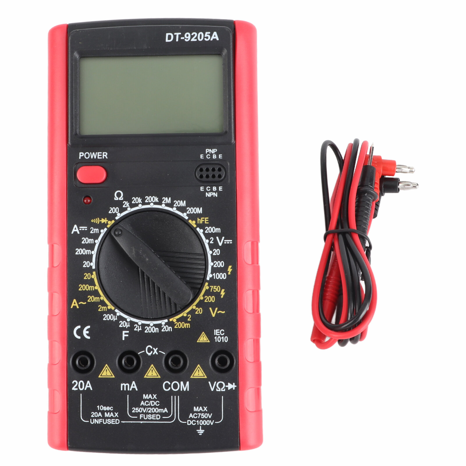 Цифровой мультиметр DT 9205A с защитой от перегрева, измеритель напряжения и тока, инструмент электрика для точных электрических измерений