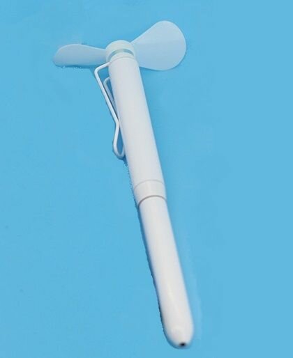 Ручка прикол вентилятор в подарок, шариковая ручка с мини вентилятором