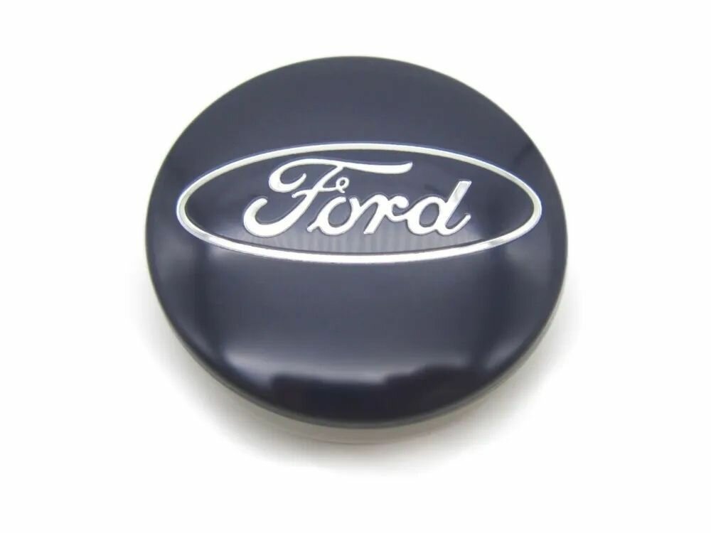 Колпачки на литые диски Форд синие 54/51 мм, 1 колпачок