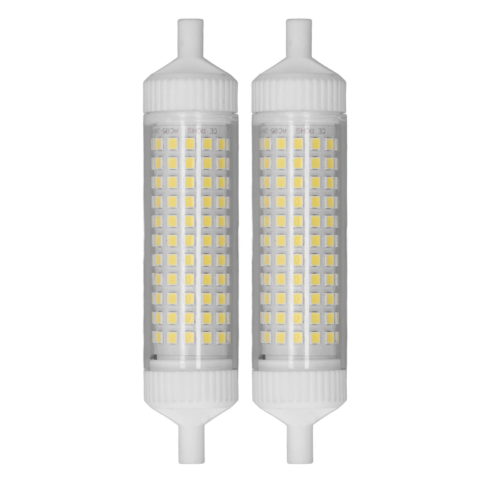 2 шт. R7S светодиодная лампа 118 мм с регулируемой яркостью 15 Вт 154 светодиода двусторонний прожектор для дома ночное рекламное освещение 220 В белый свет