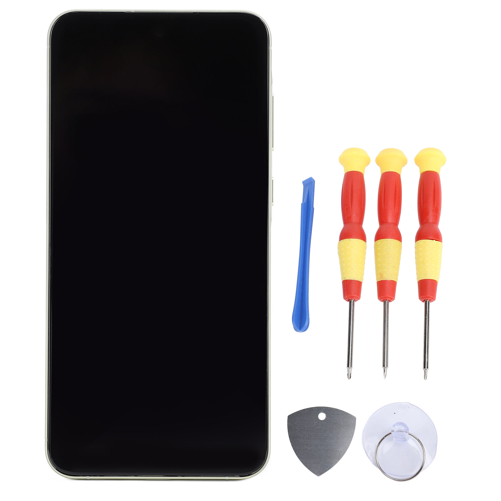 Замена экрана для Samsung A55 5G (TFT дигитайзер в сборе с рамкой, золотой, с инструментами)