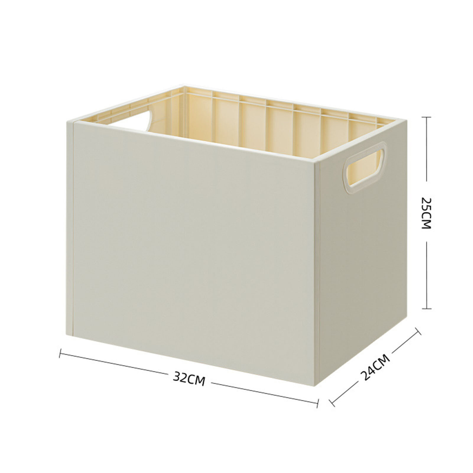 Ящик для хранения книг с двойными боковыми ручками, штабелируемые 50-килограммовые несущие многофункциональные контейнеры для хранения файлов без колес