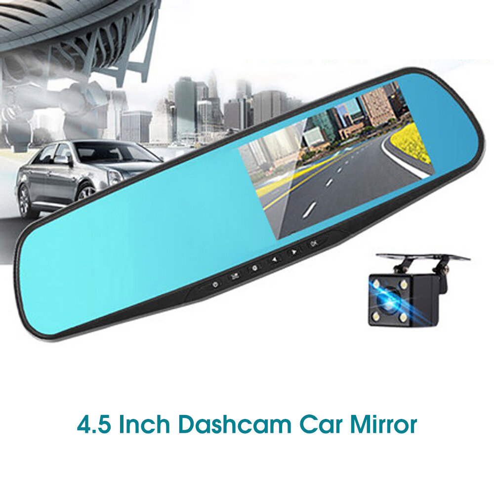 4,5-дюймовое зеркало видеорегистратора автомобильная видеорегистратор автомобильный видеорегистратор зеркало заднего вида с камерой заднего вида привод видеорегистратора