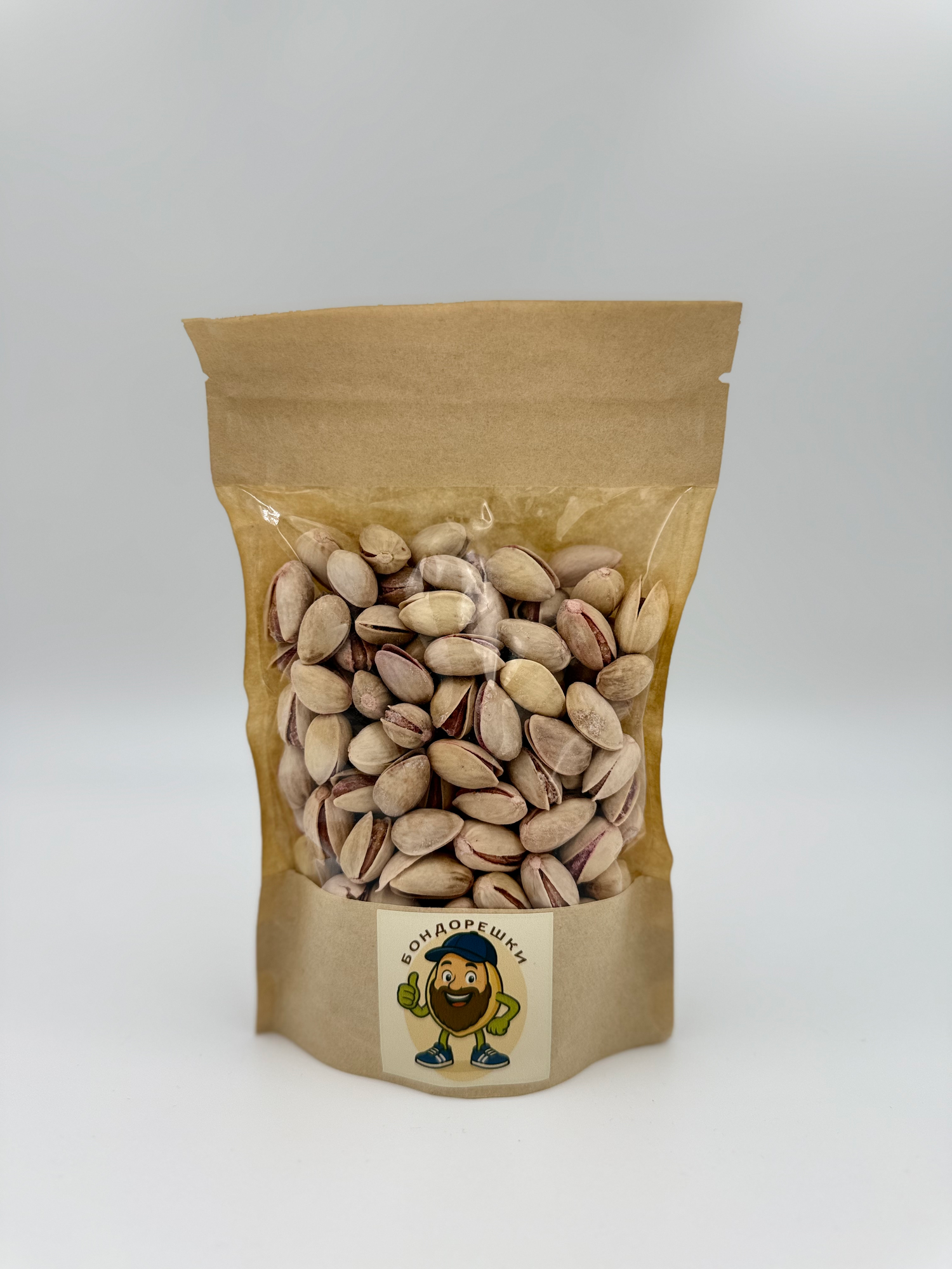Фисташки "Бондорешки", жареные, солёные, в упаковке 150 г