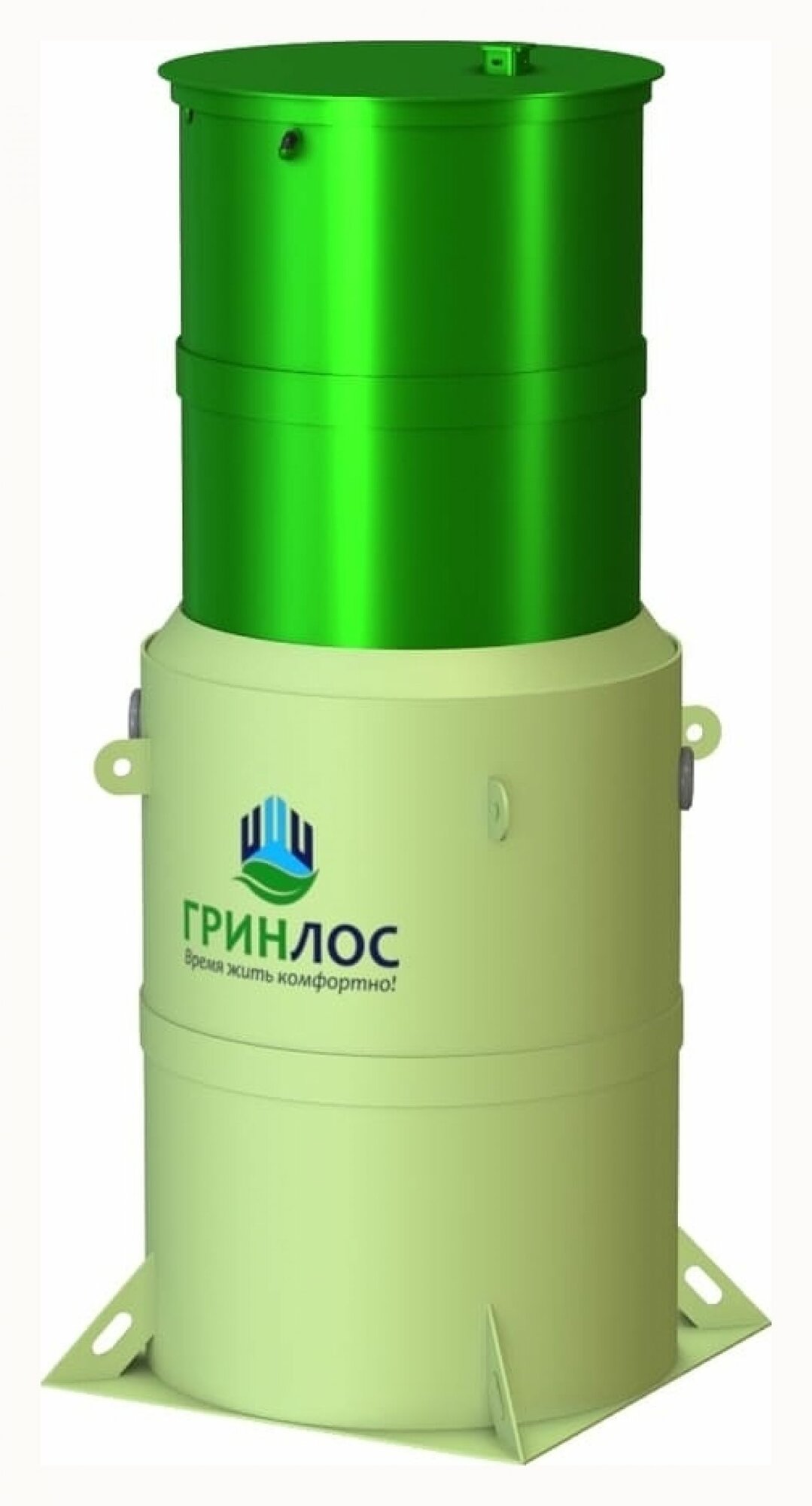 Септик для дома Гринлос Аэро Лайт 8 Лонг (1.8 м3/сут, самотечный, на 8 человек)